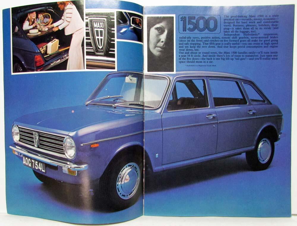 1973 Austin Maxi 1500 1750 & the New HL Sales Brochure - UK Market