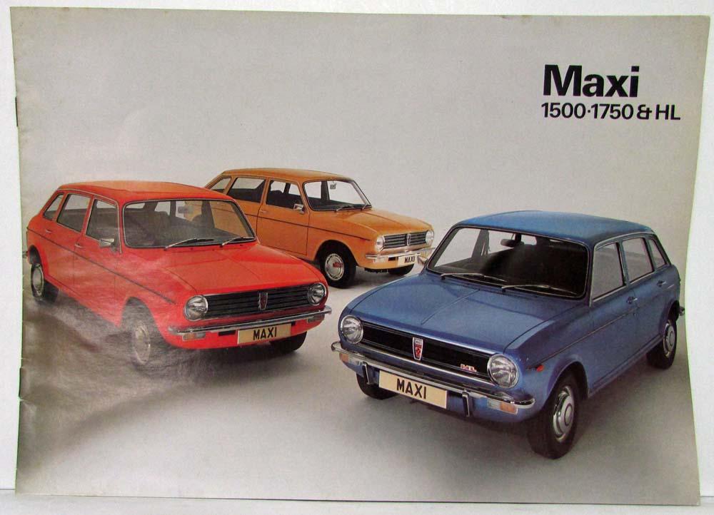 1978 Austin Morris Maxi 1500 1750 & HL Sales Brochure
