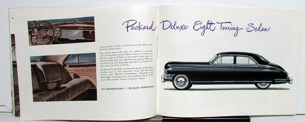 1948 Packard Eight Super De Luxe Color Sales Brochure & Env Oversized Orig