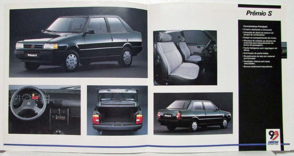 1993 Fiat Premio S Spec Folder - Spanish Text