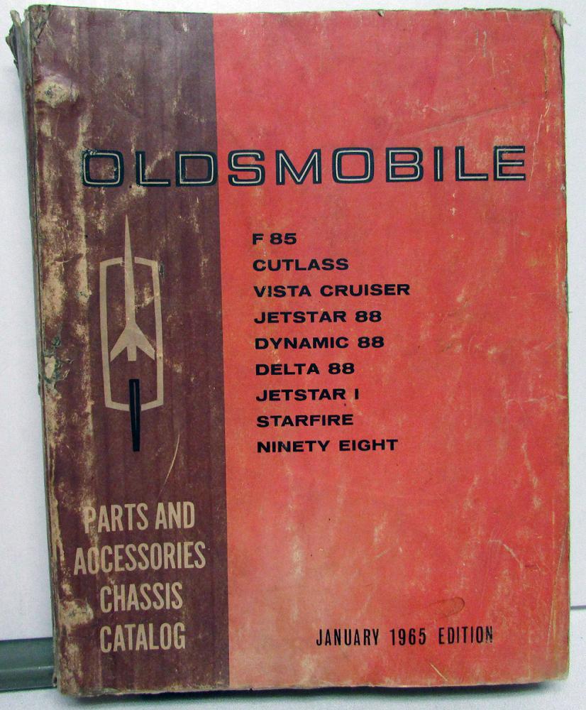 1964 Oldsmobile Chassis Parts Book Catalog F85 Cutlass Vista Cruiser 88 ...