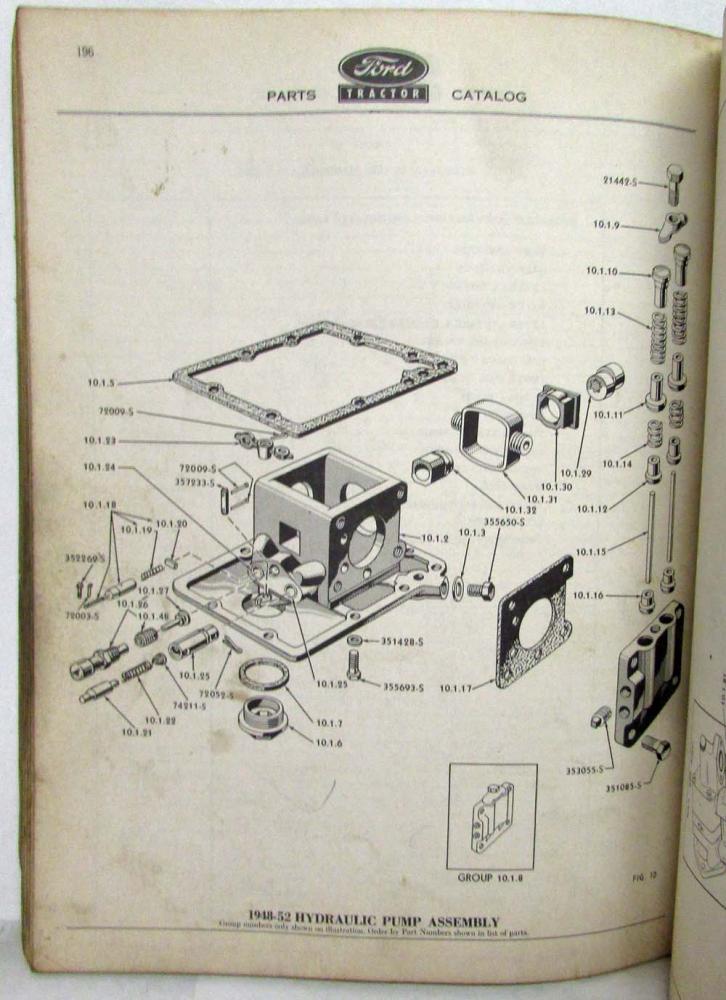 1939 1940 1947 1948 1953 54 1956 Ford Tractor Parts and Accessories ...