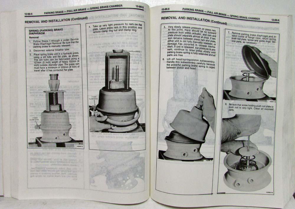 1988-1989 Ford Cargo 6000 7000 8000 Truck Service Shop Repair Manual