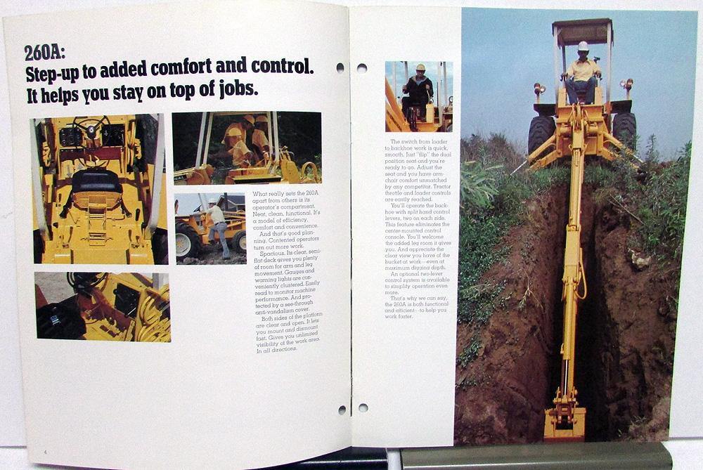 1977 International IH Dealer Brochure 260A Payhoe Loader Tractor ...