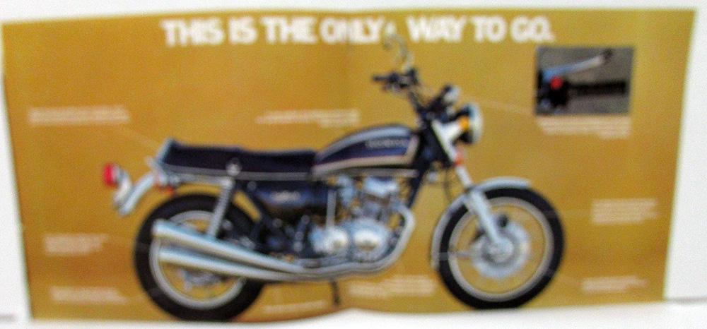1977 Honda CB-550K & 750K Motorcycle Bike Dealer Sales Brochure