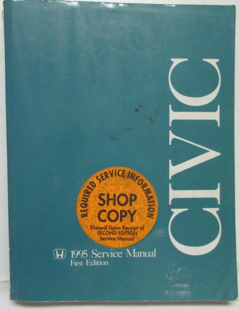 1995 Honda Civic Service Shop Repair Manual