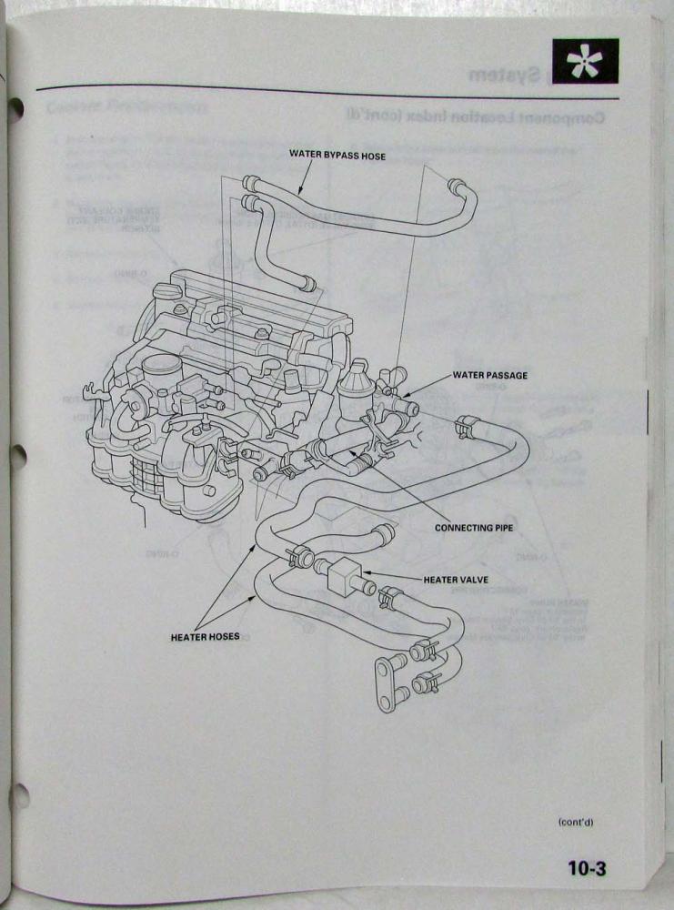 2001-2002 Honda Civic Coupe Service Shop Repair Manual Supplement