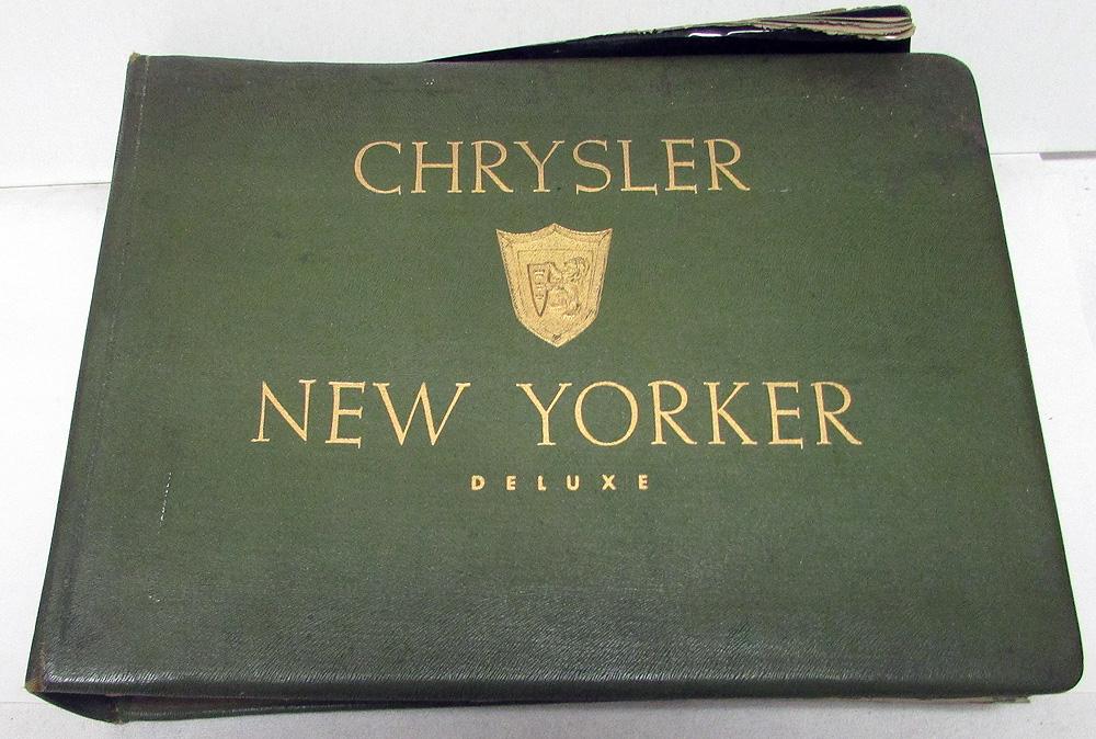 1955 Chrysler New Yorker Deluxe Color Options Dealer Album Paint ...