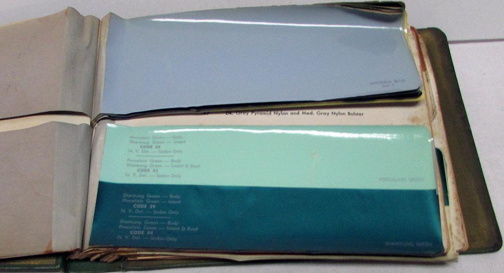 1955 Chrysler New Yorker Deluxe Color Options Dealer Album Paint ...