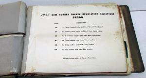 1955 Chrysler New Yorker Deluxe Color Options Dealer Album Paint ...