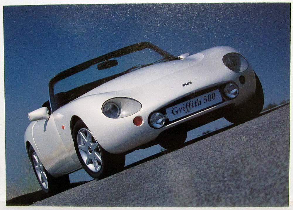 1996 TVR Postcard Sized Spec Cards & Prices - Chimaera Griffith Cerbera ...