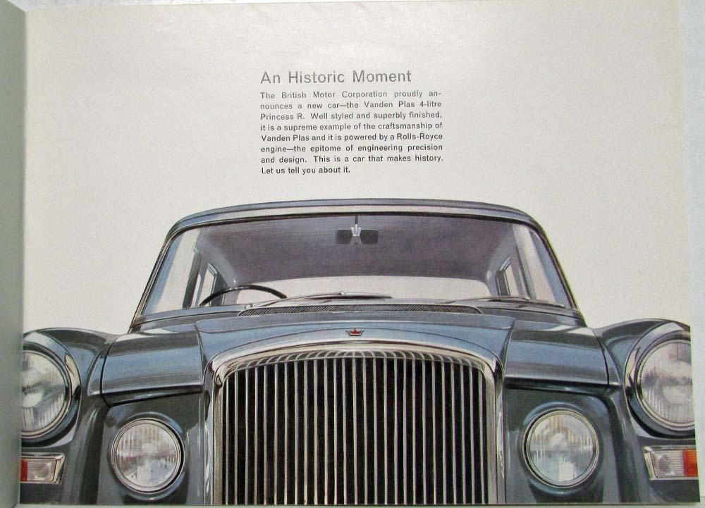 1965 Princess 4-Litre R by Vanden Plas Sales Brochure