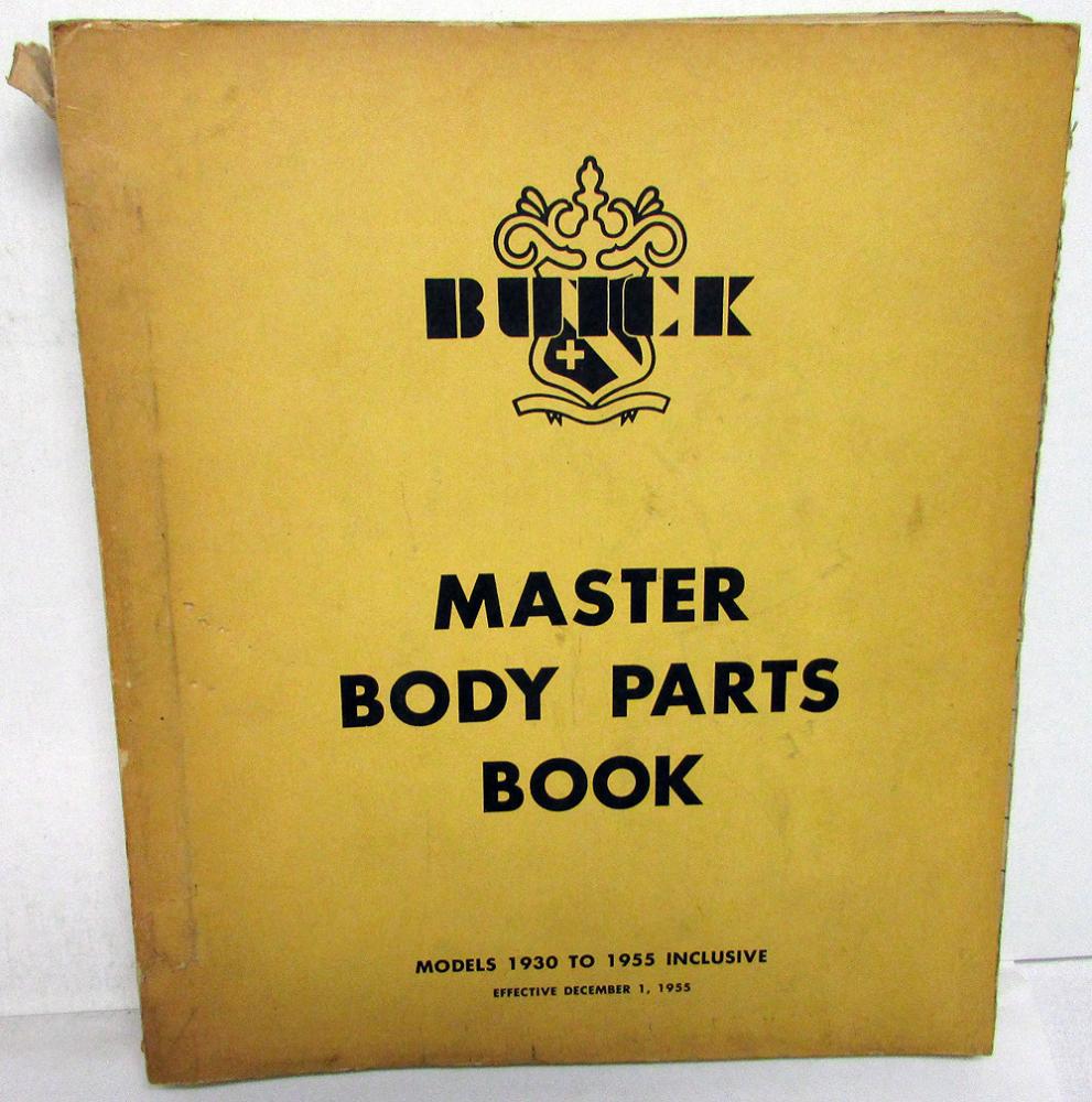 1928 To 1954 Buick Master Body Parts Book Catalog Original Full Line Rare