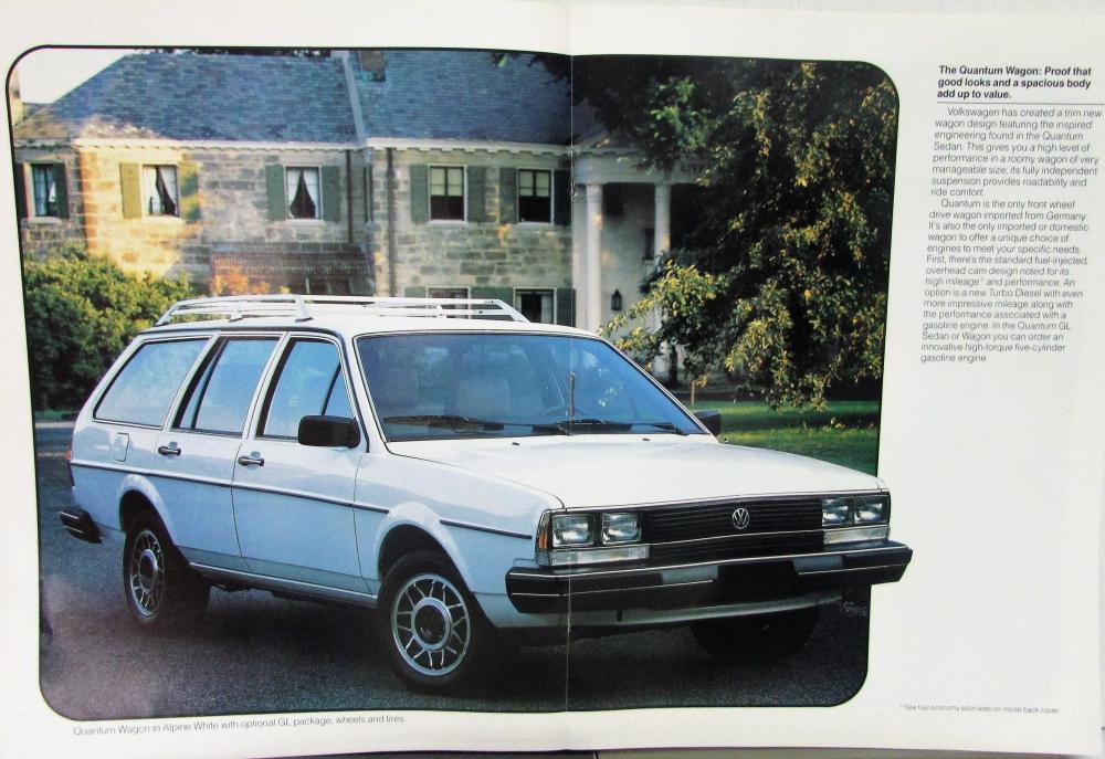 1983 Volkswagen Quantum Sales Brochure