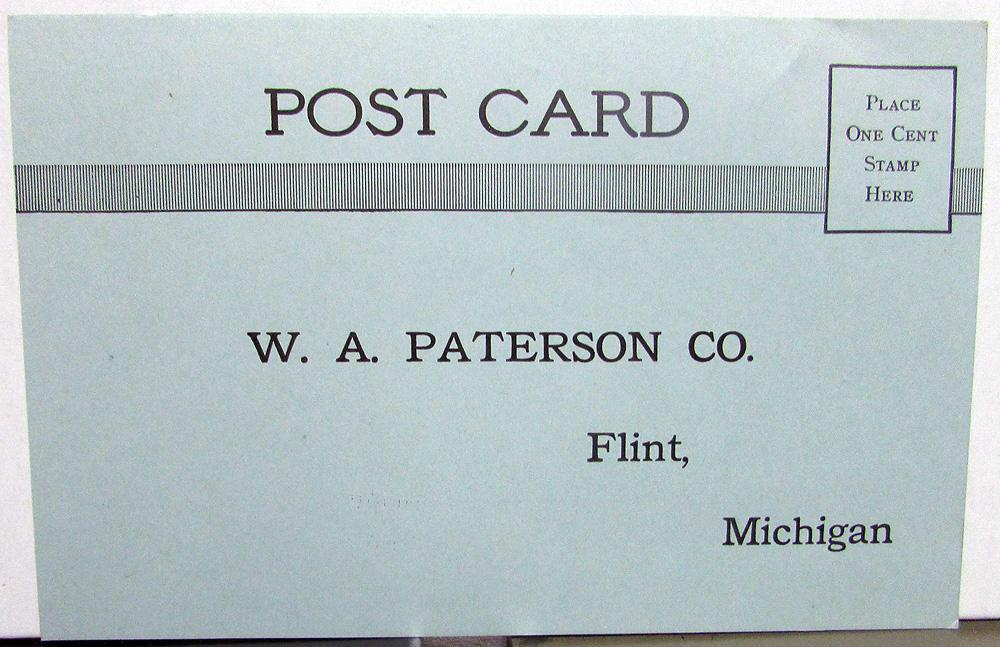 1916 Paterson Model 6-42 Dealer Brochure Mailer Ultimate Six Features ...