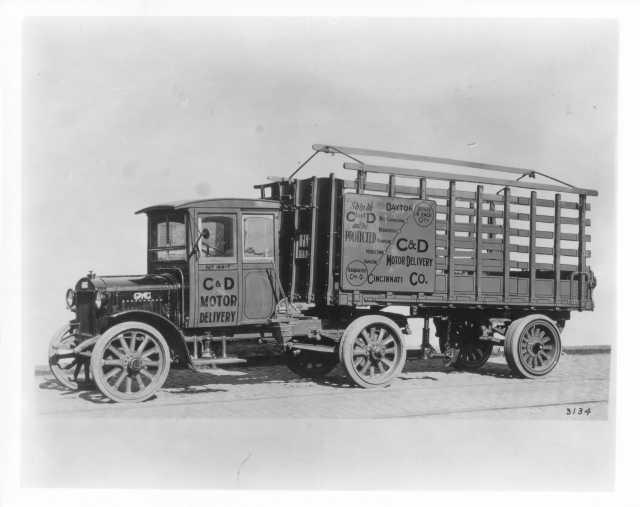 1920s Era GMC Truck Press Photo 0159 - C & D Motor Delivery Cincinnati