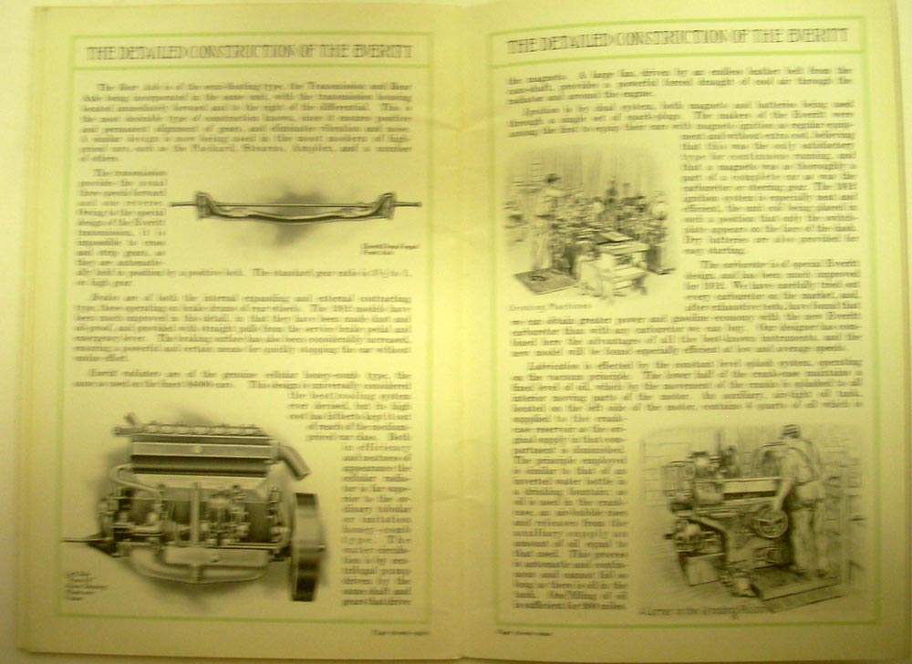 1912 Everitt Motor Cars Model 6-48 4-36 30 Dealer Sales Brochure ...
