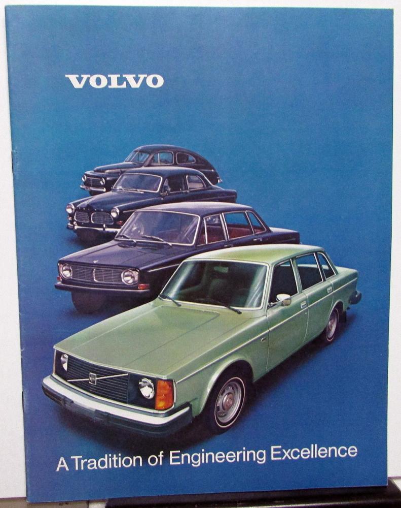 1975 Volvo Car Dealer Brochure Full Line Tradition Of Engineering ...