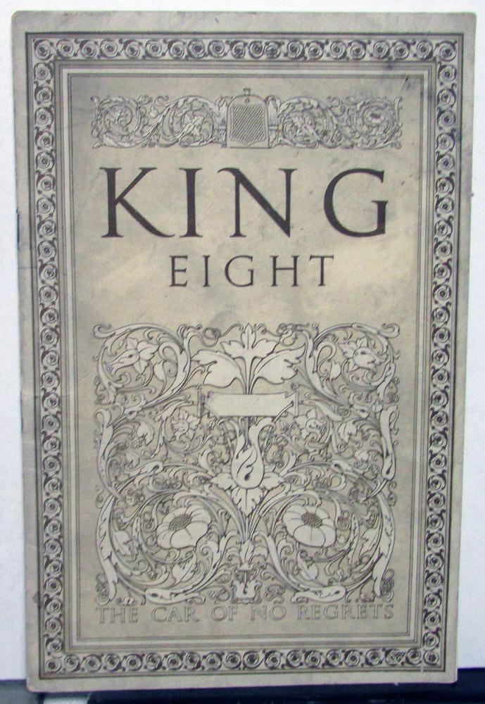 1919 King Eight Automobile Dealer Sales Brochure Features ...