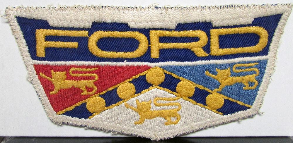 Early 1960s Ford Embroidered Patch Logo Dealer Vintage Racing Show Car ...