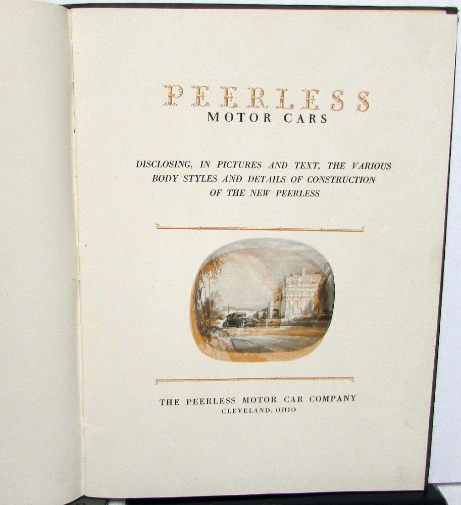 1923 Peerless Phaeton Coupe Sedan Berline Limo Opera Brougham Prestige ...