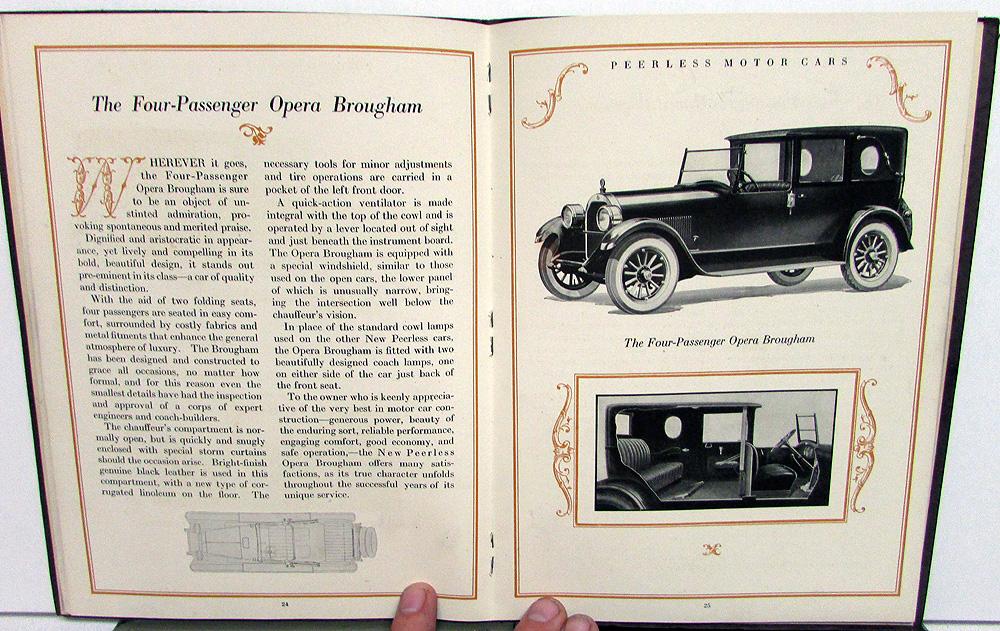 1923 Peerless Phaeton Coupe Sedan Berline Limo Opera Brougham Prestige ...