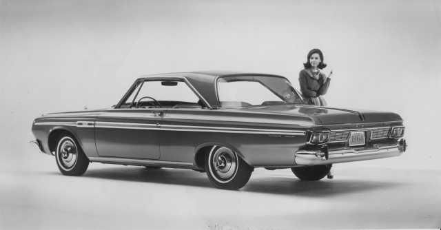 1964 Plymouth Sport Fury Rear/Side View Press Photo 0028
