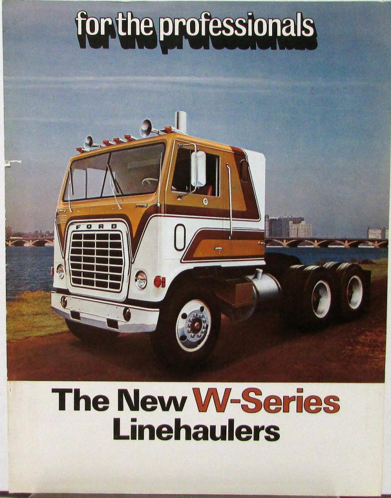 1973 Ford W WT 9000 Series Linehauler Truck Data Sheet Specifications ...