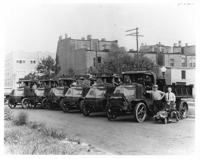1925-1926 Mack AC Truck Fleet with Pedal Car Press Photo 0151 - JP Finn ...