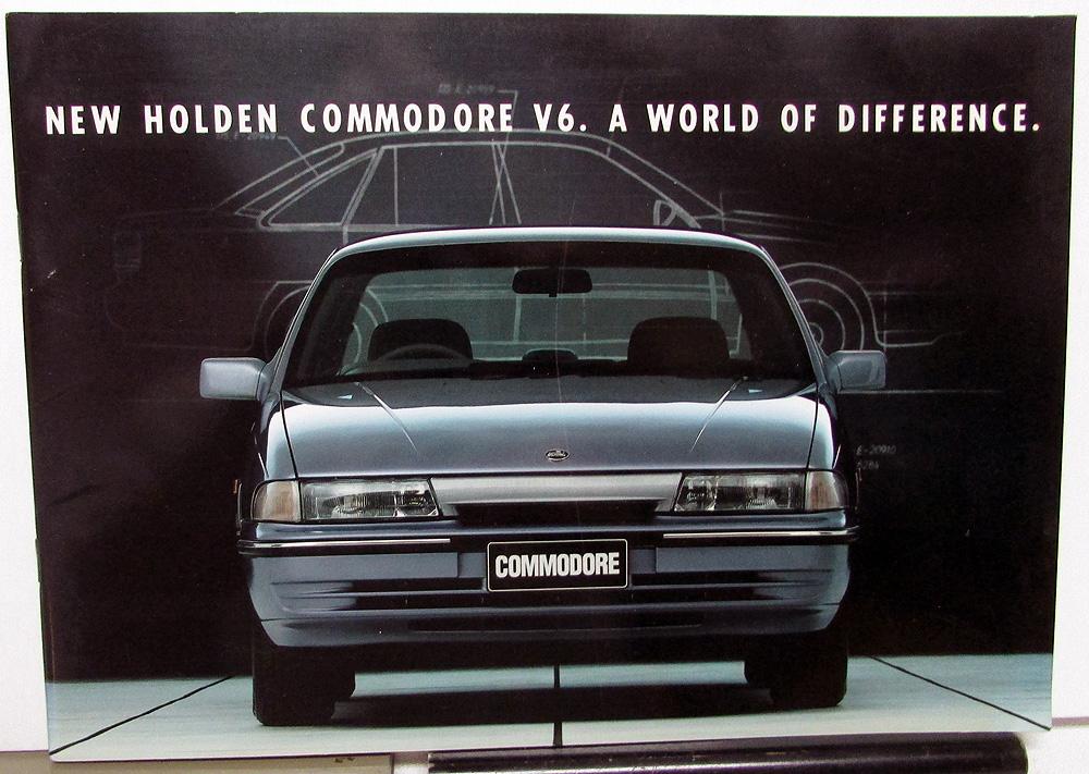 1992 Holden Commodore V6 Australian GM Dealer Sales Brochure Features Specs