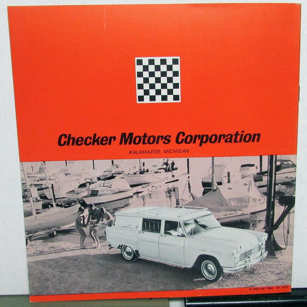 1963 Checker Dealer Sales Brochure Marathon Superba Station Wagon & Sedan