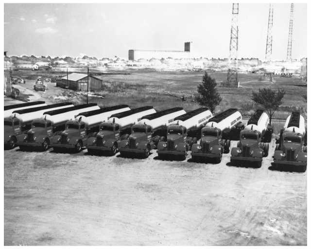 1936 White Truck Groendyke Transport Fleet Press Photo 0124
