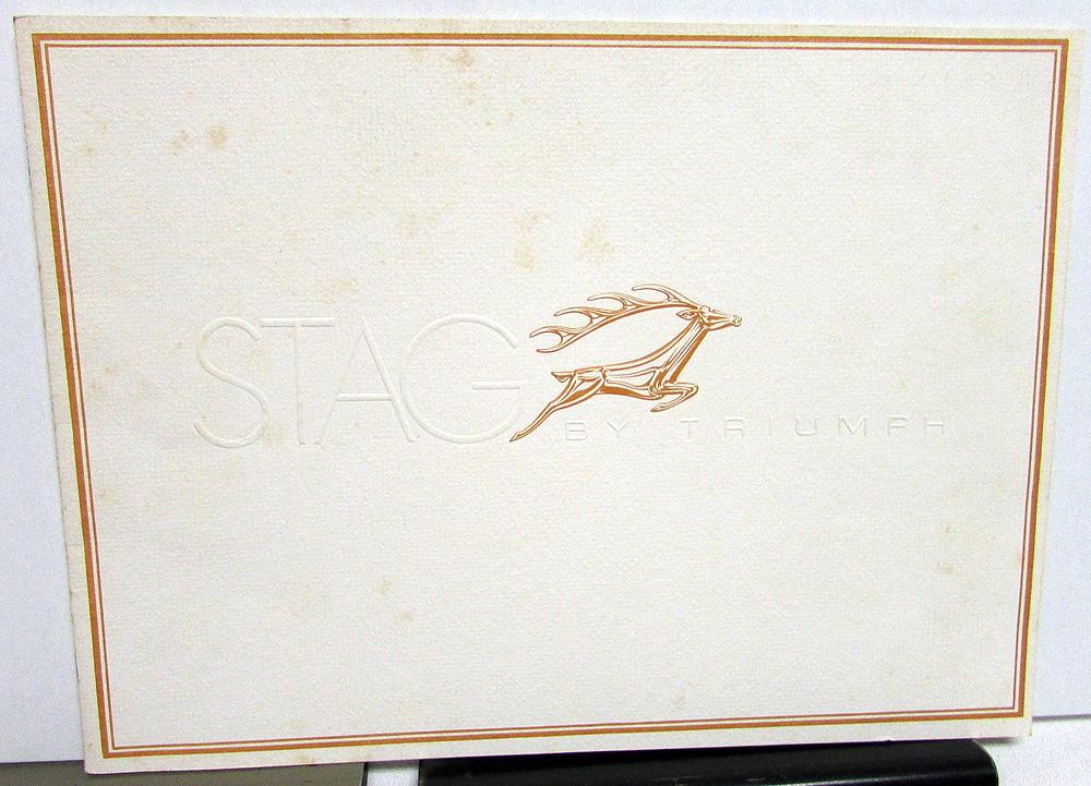 1972 Triumph Stag Dealer Prestige Sales Brochure 2+2 Models Large