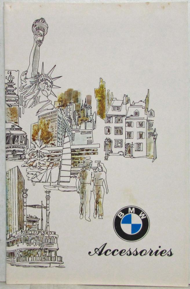1978 BMW Dealer Accessories Sales Brochure List Full Line Cars