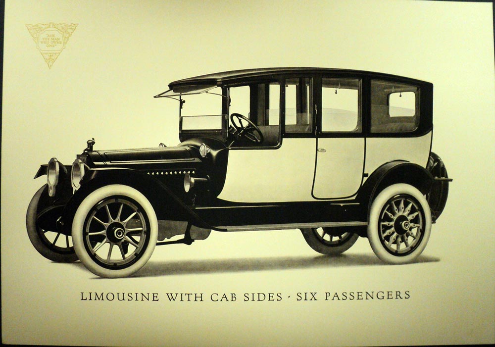1915 Packard Limousine 6 Passenger Plate From Dealer Portfolio Original ...