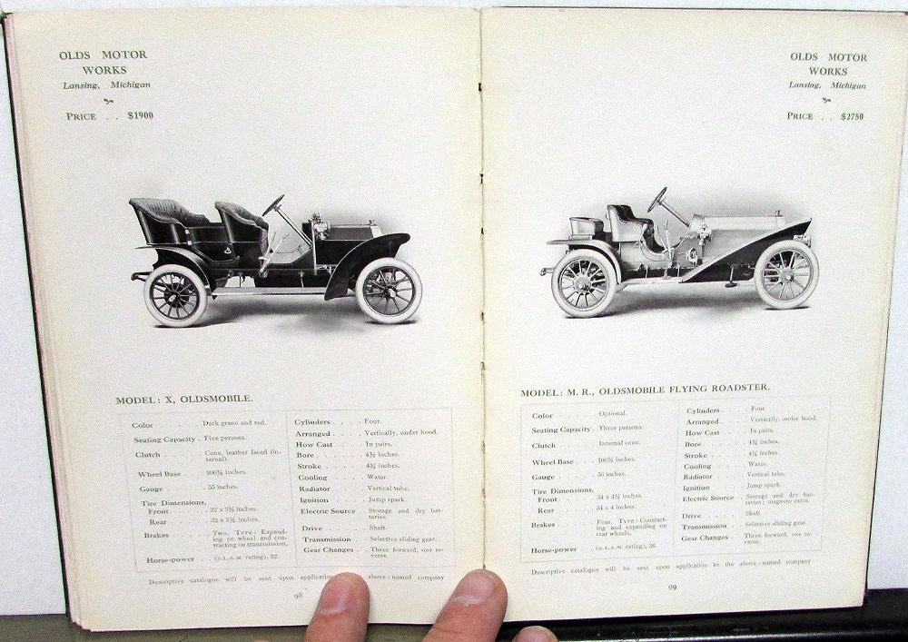 1908 Hand Book of Gasoline Automobiles - Buick Olds Packard Peerless ...