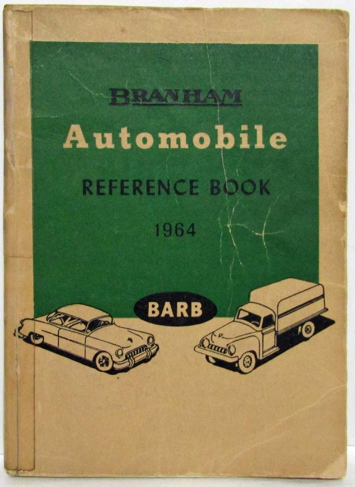1964 Branham Automobile Reference Book Willys Studebaker REO
