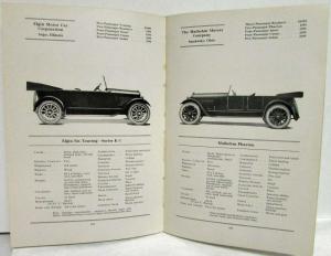 1922 Hand Book of Automobiles Maibohm Velie Schacht Hudson Saxon Sayers ...