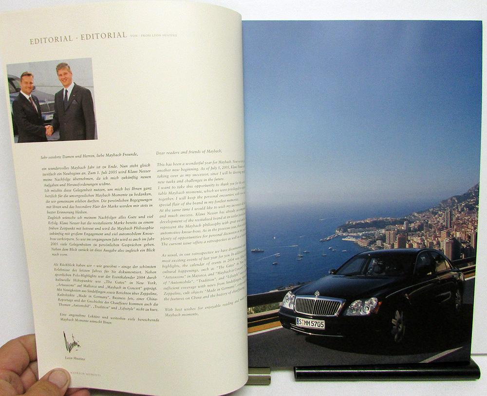 2004 Maybach Moments Promotional Magazine History Model Information More