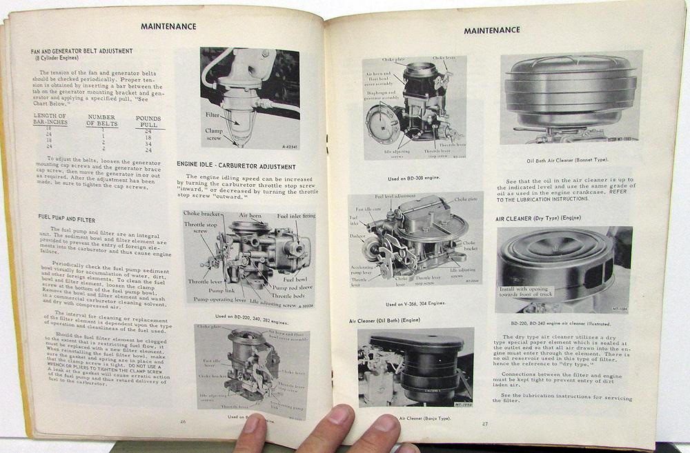 1959 International Truck Owners Operators Manual B100 BC150 BCF170 ...