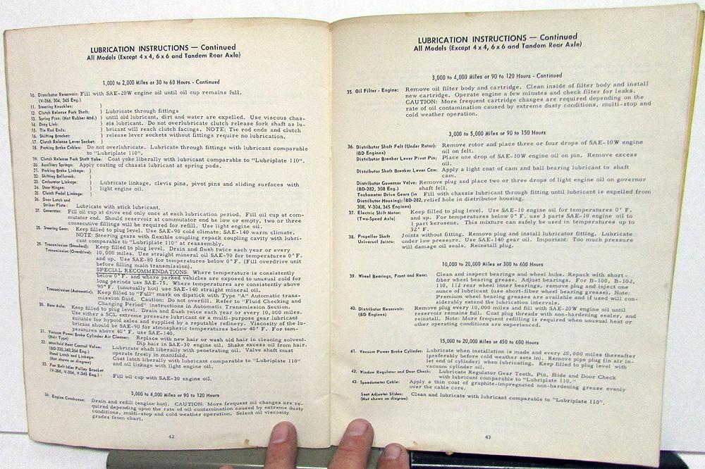 1959 International Truck Owners Operators Manual B100 BC150 BCF170 ...