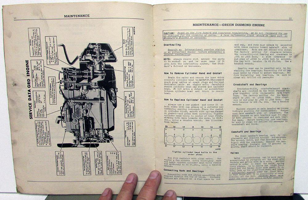 1948 International Truck Owners Operators Manual Model KB3M Green ...