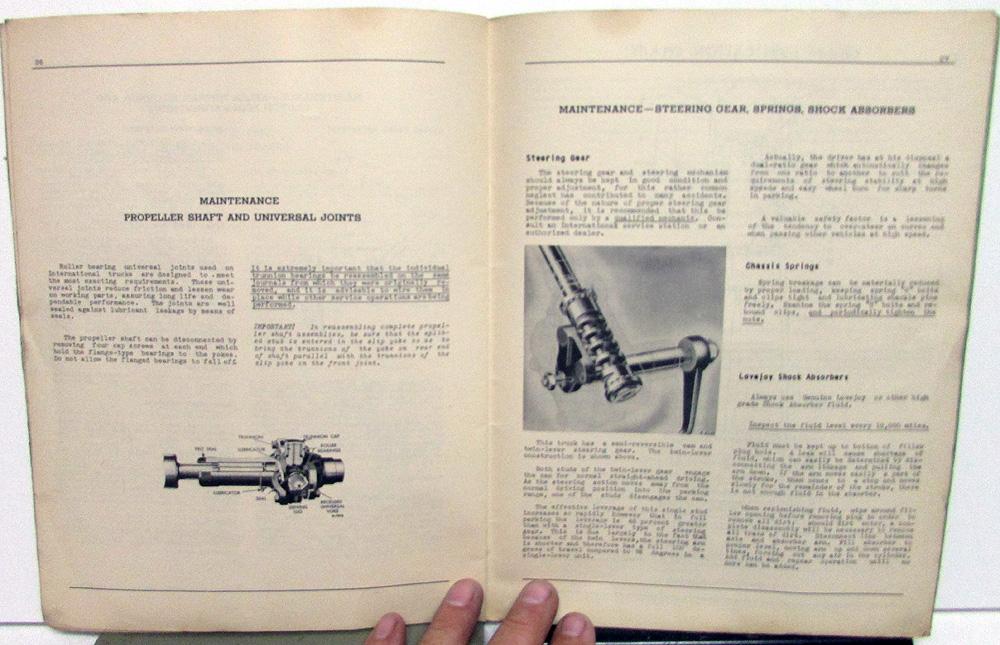 1948 International Truck Owners Operators Manual Model KB3M Green ...