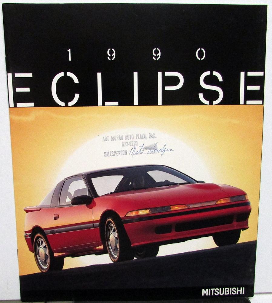 1990 Mitsubishi Eclipse Dealer Sales Brochure Features Options Specs