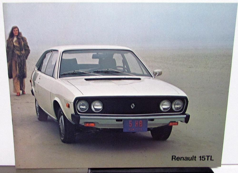 1973 Renault 15TL 17TL & Gordini Dealer Sales Brochure Features Specs