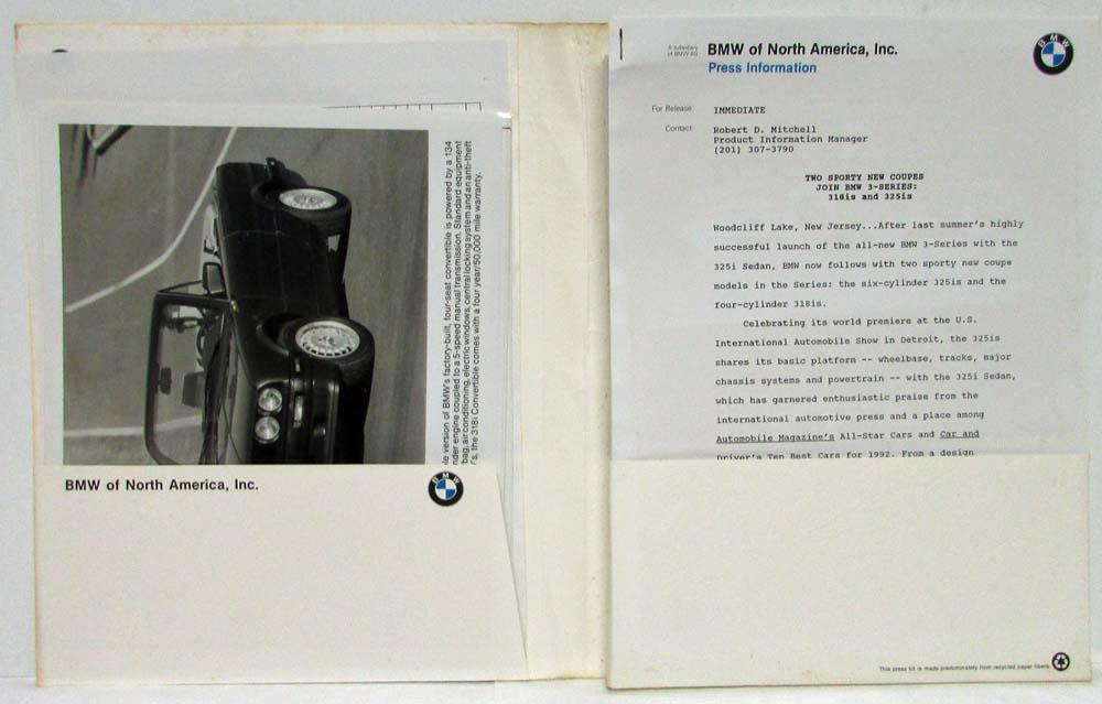 1992 BMW Press Kit - 3 5 7 8 Series inc 318is 325is 535i