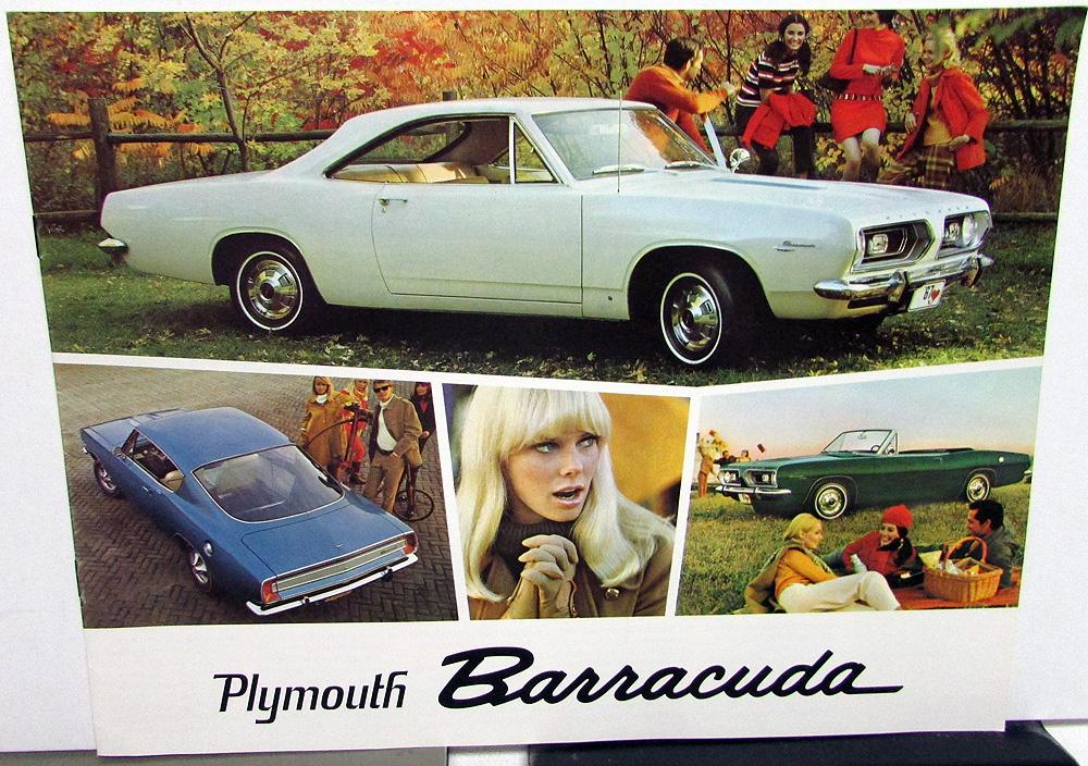1967 Plymouth Barracuda Canadian Dealer Brochure English Text Cuda BA-67E