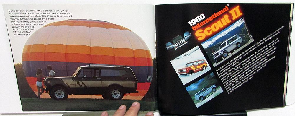1980 International Scout Dealer Sales Brochure IH Scout II Traveler ...