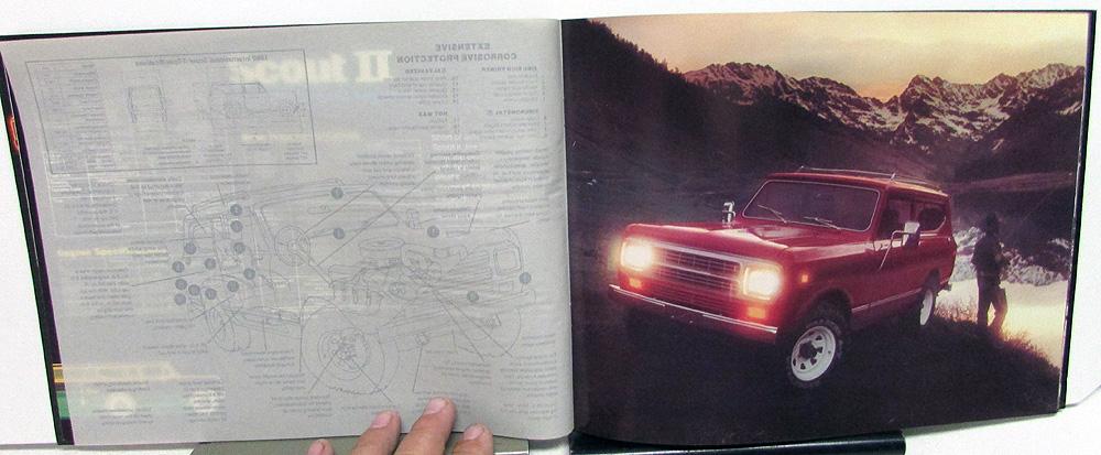 1980 International Scout Dealer Sales Brochure IH Scout II Traveler ...