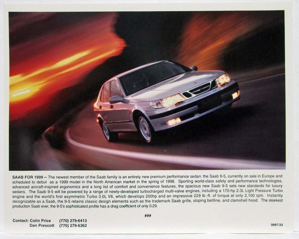1998 Saab Press Kit - 900 9-5 9000